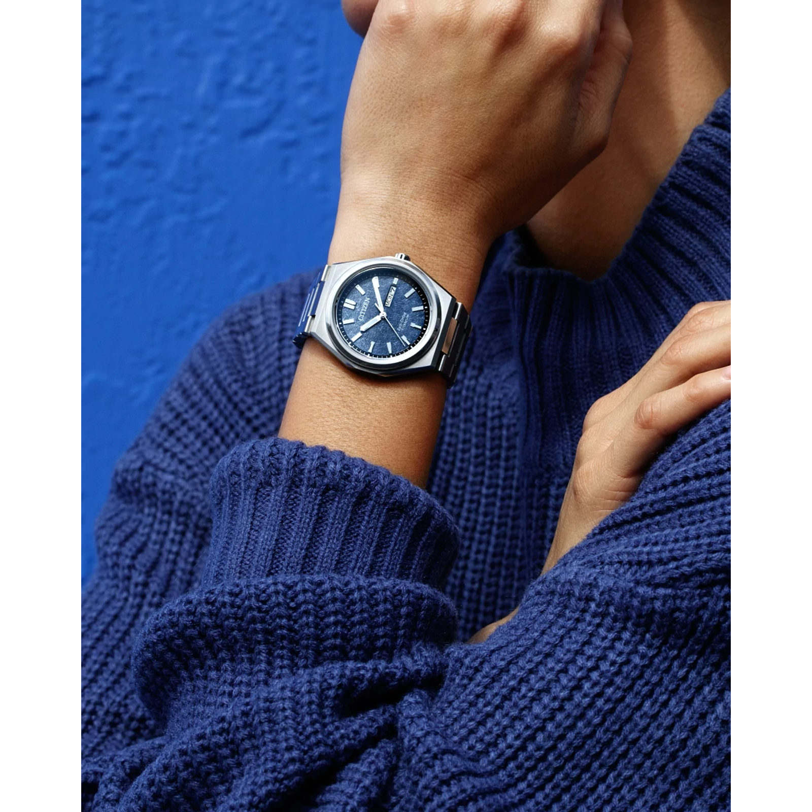 Citizen AW0130-85L Zenshin Three-hand Super Titanium Blue Dial – Legacy ...