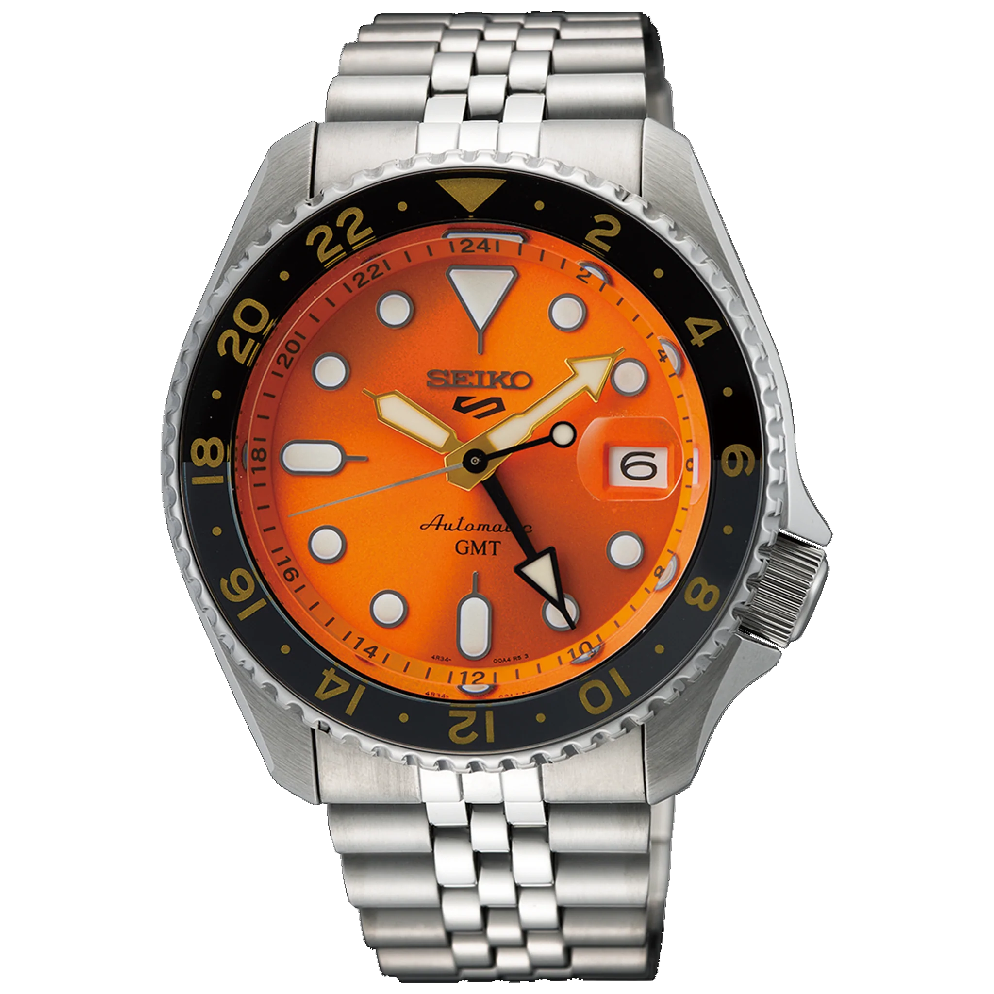 Seiko 5 Sports ‘Mikan Orange’ Automatic GMT Watch SSK005 SSK005K1 ...